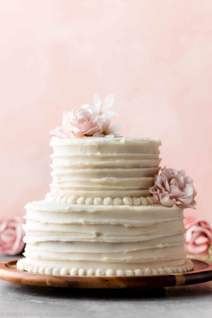 Simple Homemade Wedding Cake Recipe - Sally's Baking
