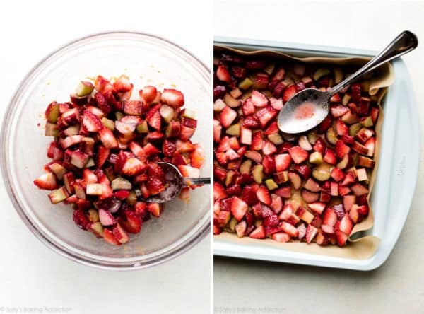 Strawberry Rhubarb Crumb Bars - Sally's Baking
