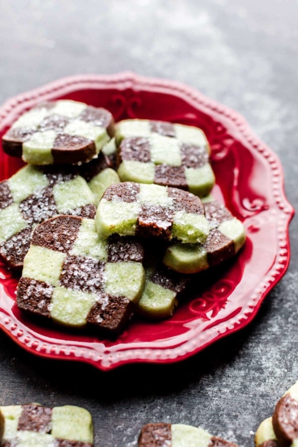 Mint Chocolate Checkerboard Cookies - Sally's Baking