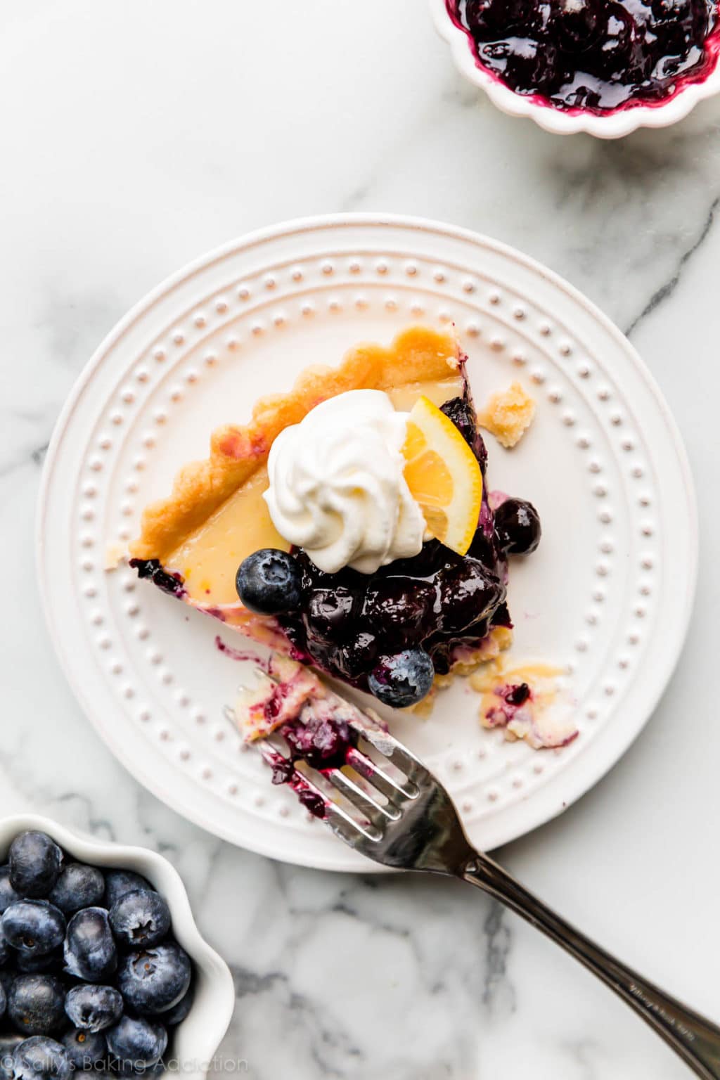 Lemon Blueberry Tart Recipe - Sally's Baking