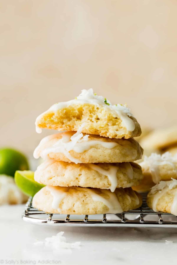 Glazed Coconut Lime Cookies - Sally's Baking