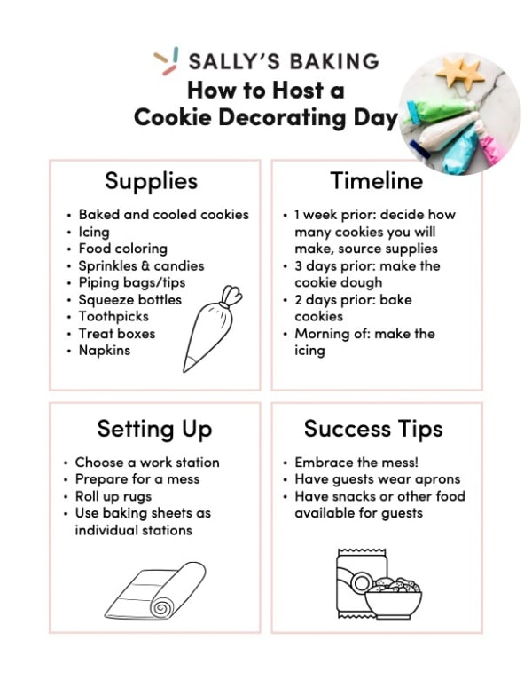 How to Host a Cookie Decorating Day (& Free Printable) - Sally's Baking