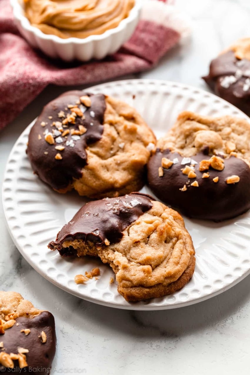 Peanut Butter Chocolate Half Moons - Sally's Baking