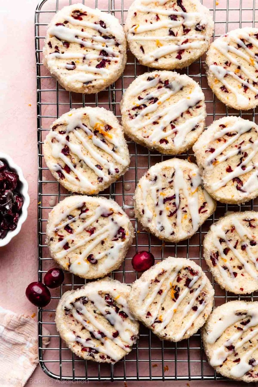 Cranberry Orange Icebox Cookies - Sally's Baking