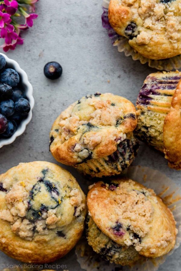 Lemon Blueberry Muffins - Sally's Baking