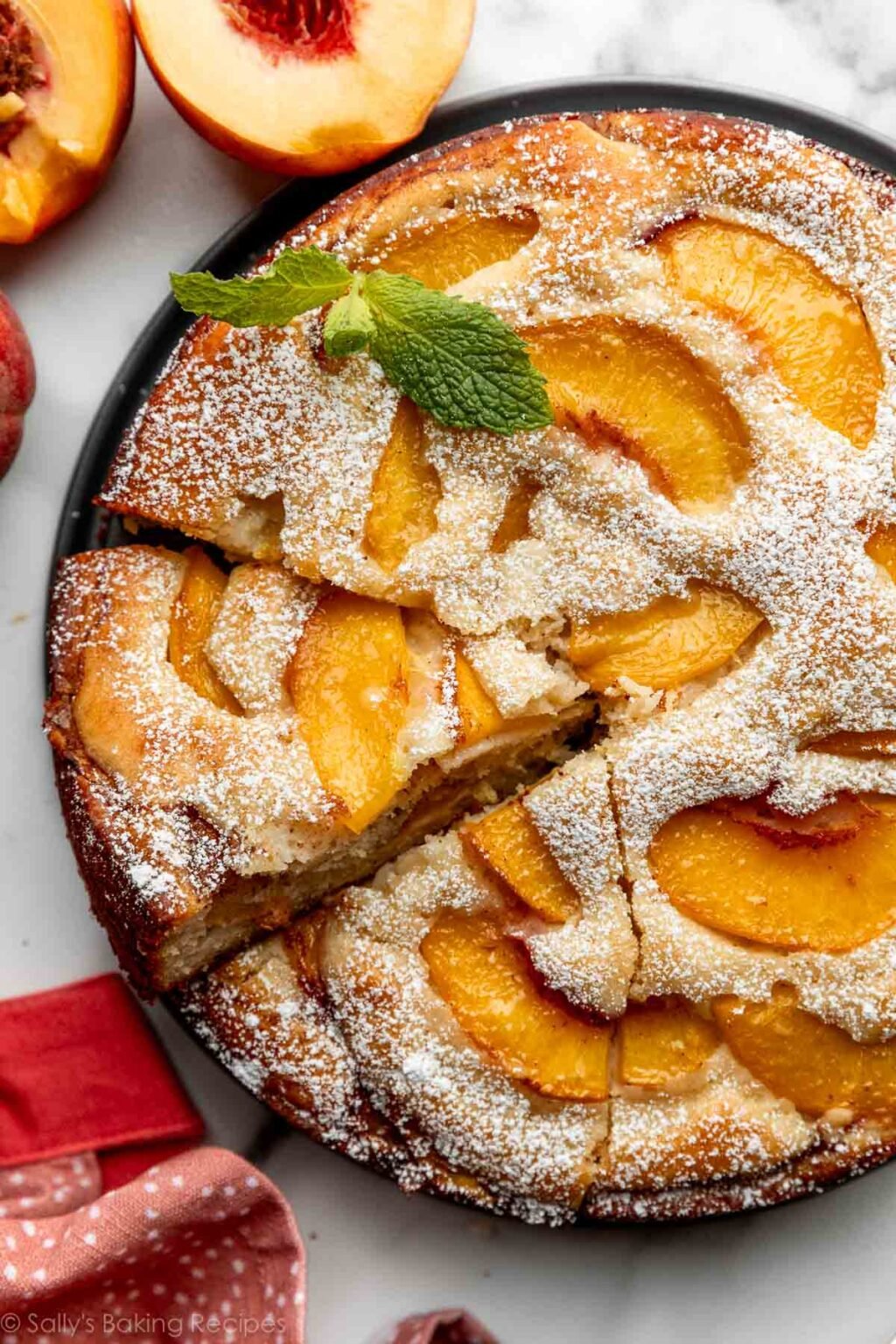 Fresh Peach Cake (Extra Peaches!) - Sally's Baking