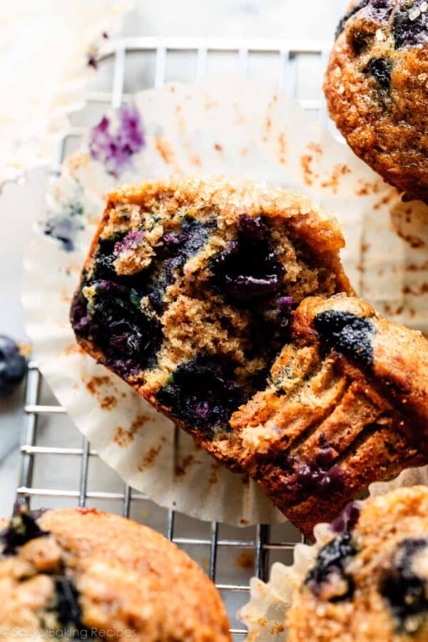 Healthy Blueberry Banana Muffins - Sally's Baking