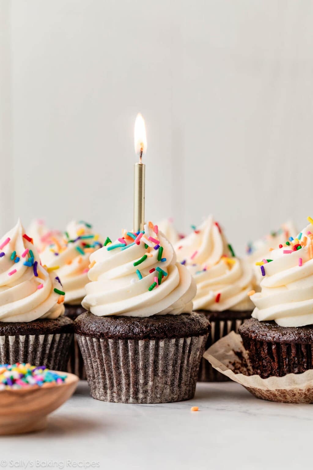 Chocolate Cupcakes With Vanilla Frosting - Sally's Baking