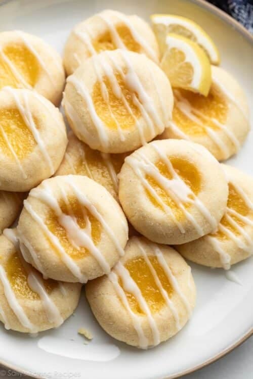 Lemon Thumbprint Cookies - Sally's Baking Addiction - EMSEKFLOL.COM