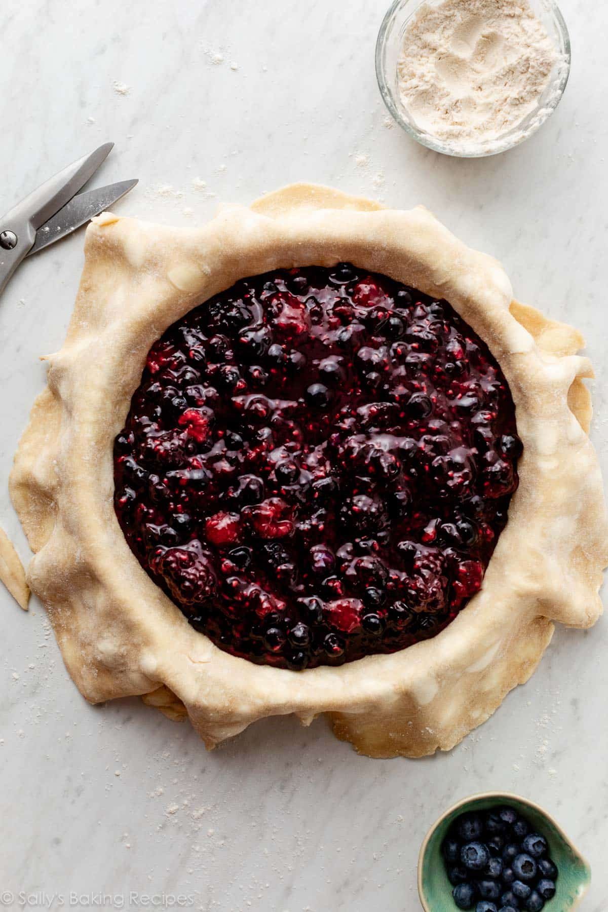 Triple Berry Pie - Sally's Baking