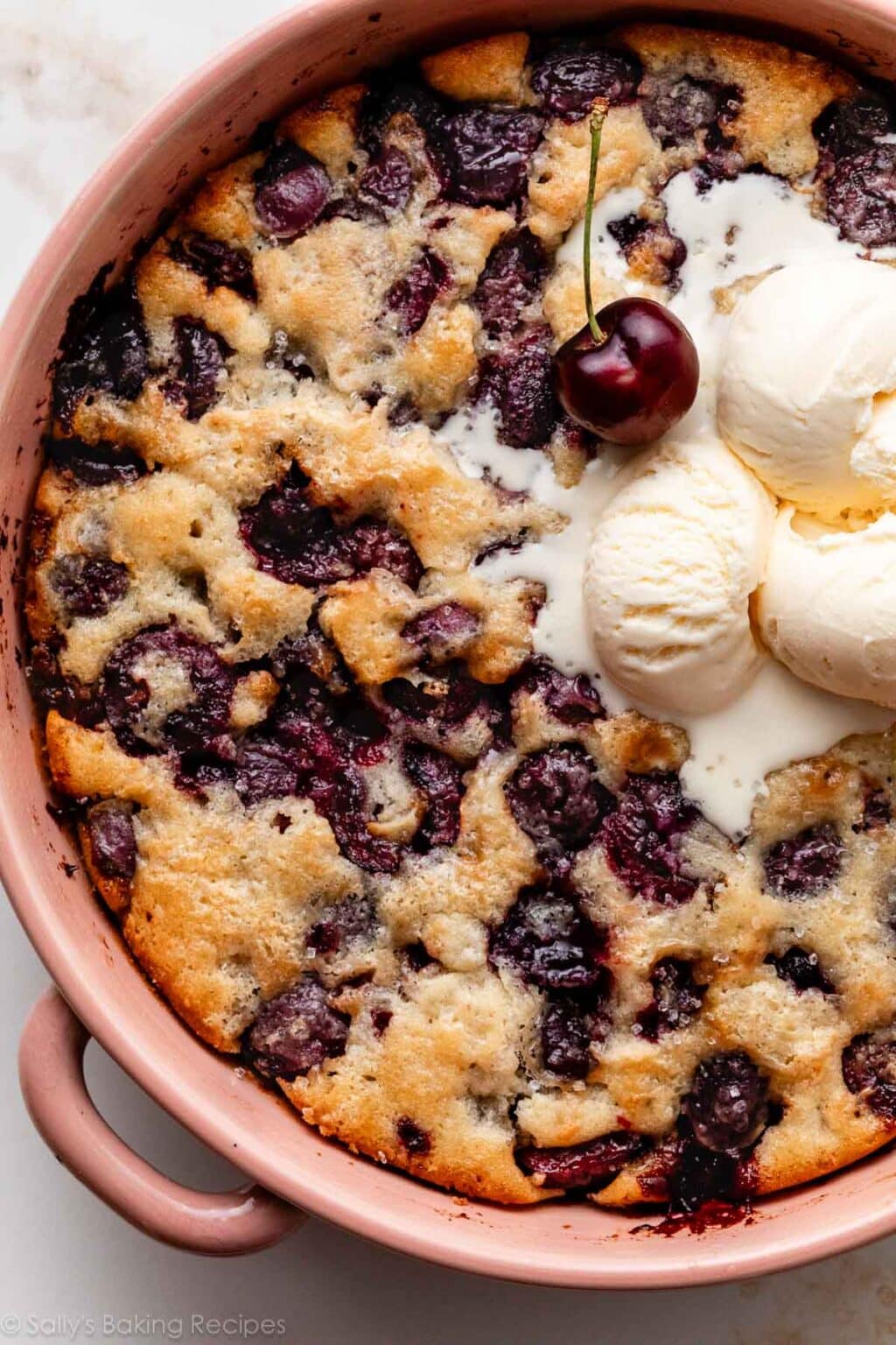 Easy Cherry Cobbler - Sally's Baking