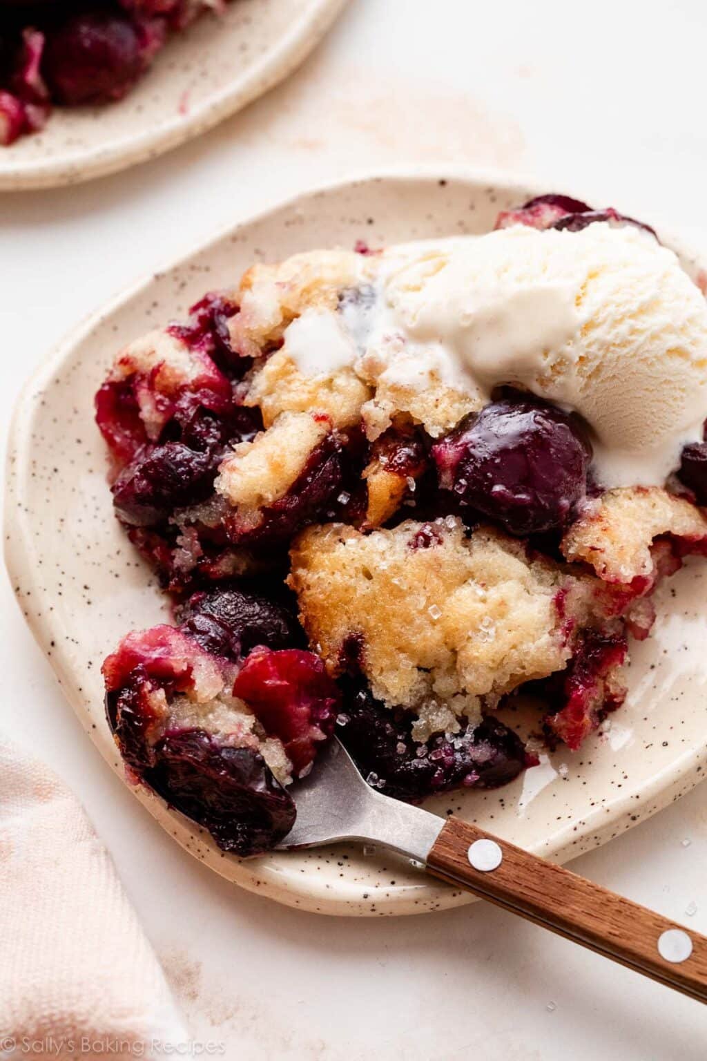 Easy Cherry Cobbler - Sally's Baking