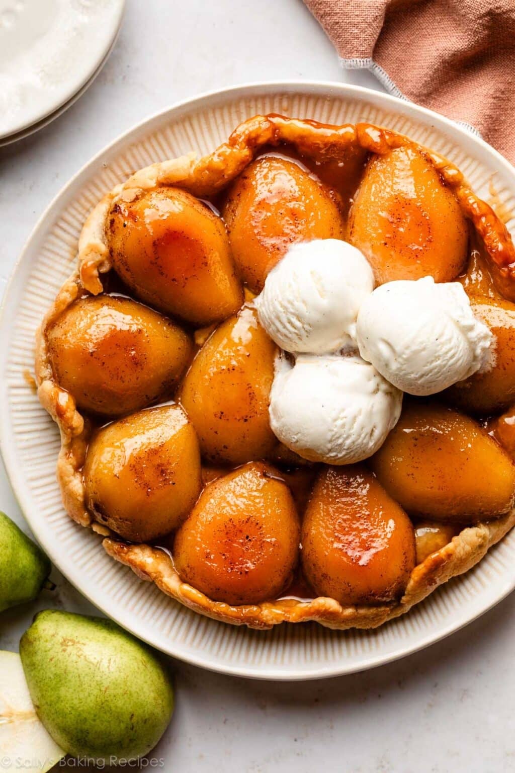 Pear Tarte Tatin (Made Simple) - Sally's Baking