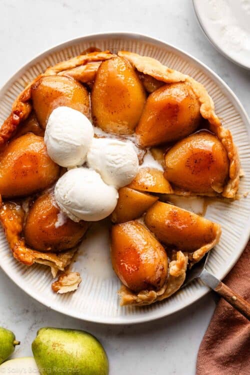 Pear Tarte Tatin (Made Simple) - Sally's Baking