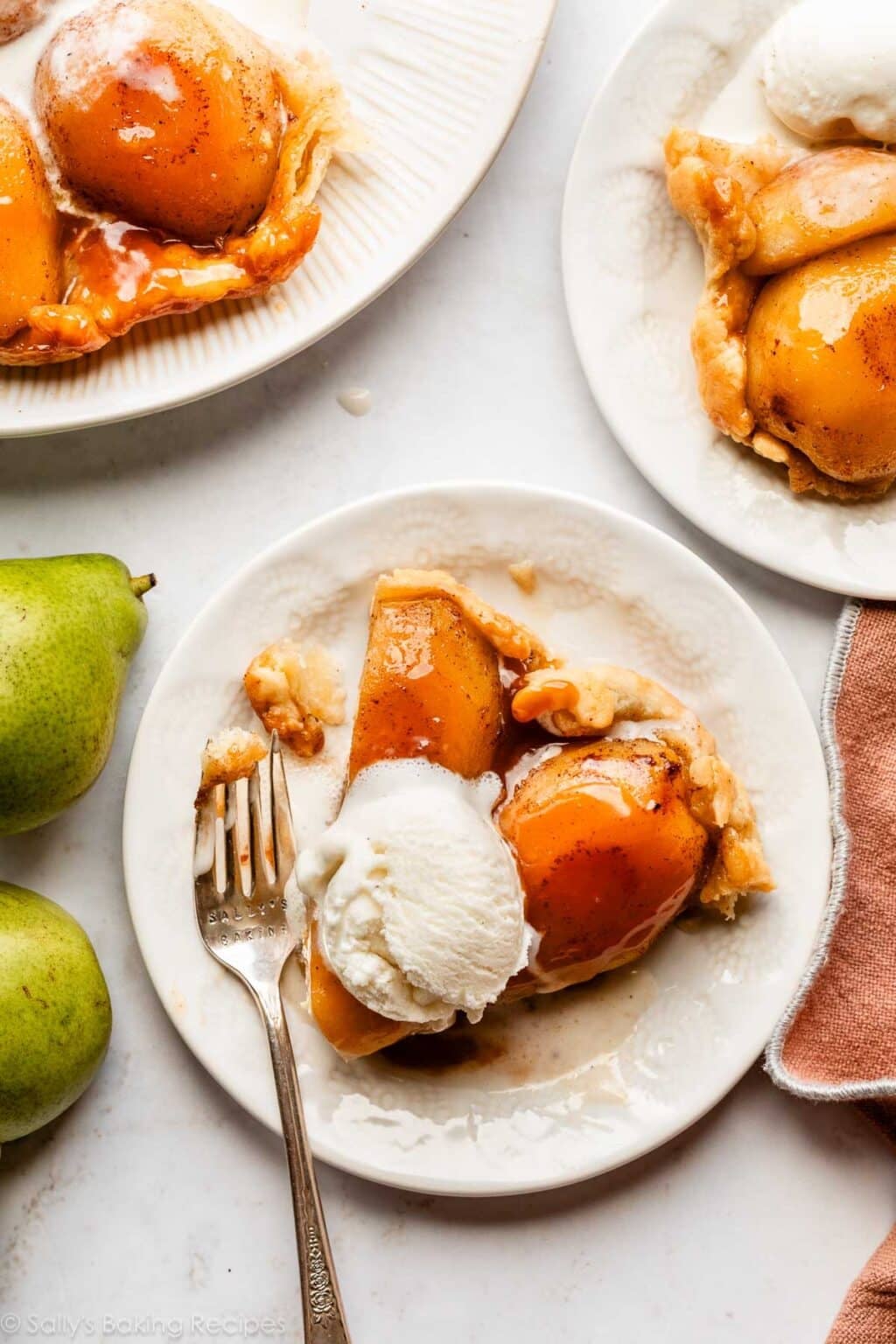 Pear Tarte Tatin (Made Simple) - Sally's Baking