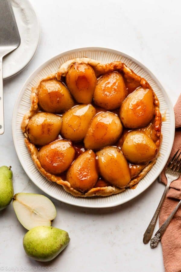 Pear Tarte Tatin (Made Simple) - Sally's Baking