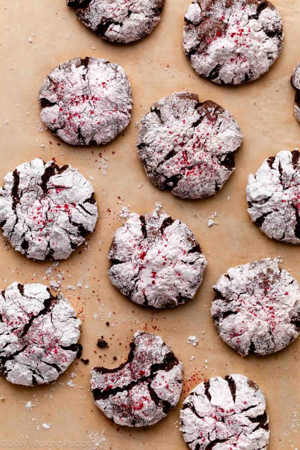 Chocolate Raspberry Crinkles - Sally's Baking