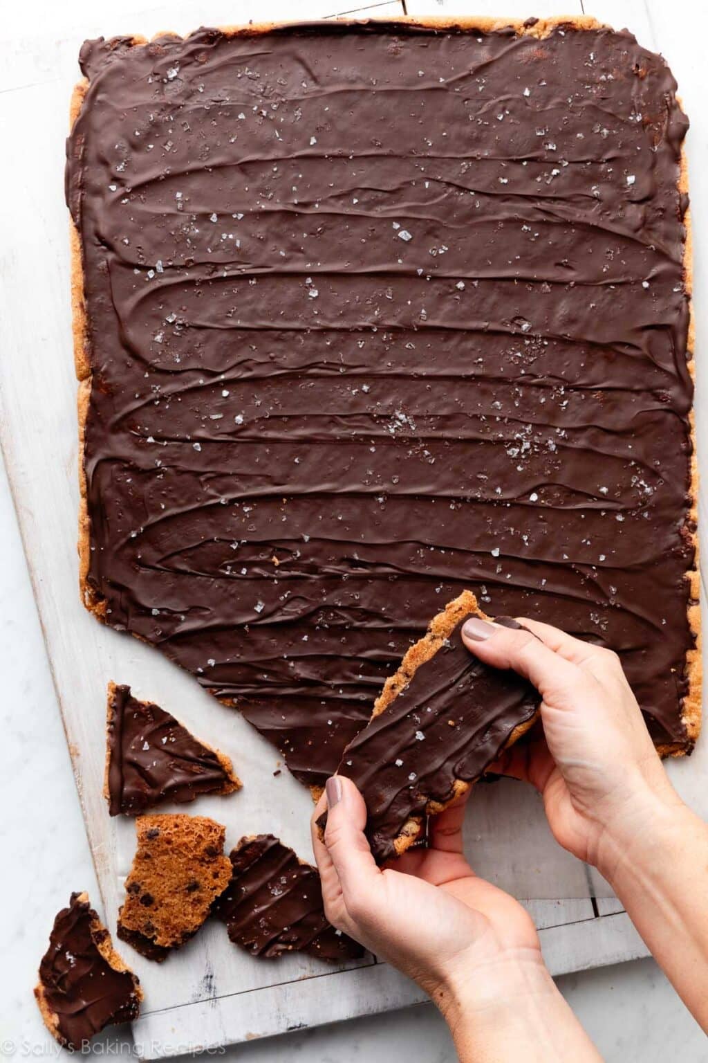 Chocolate Chip Cookie Bark Sallys Baking
