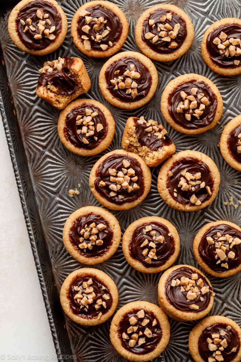 Peanut Butter Fudge Puddles (Cookie Cups) - Sally's Baking