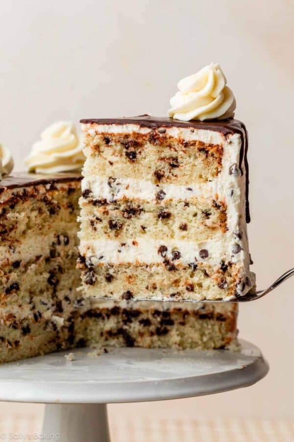 Chocolate Chip Cake with Ganache Drip (VIDEO) - Sally's Baking