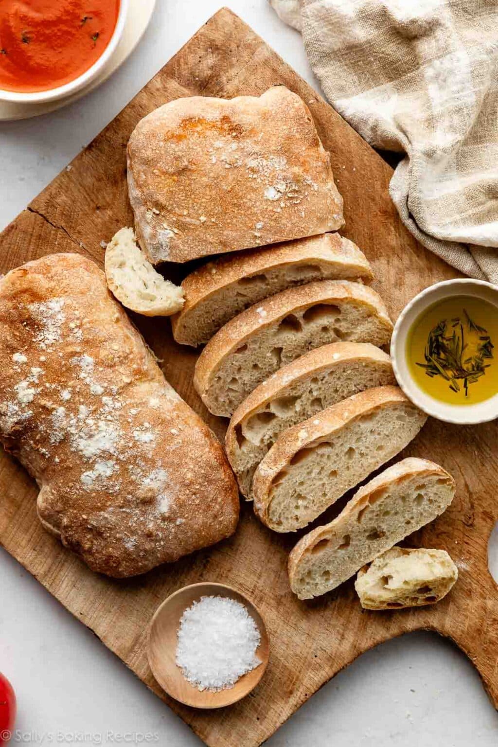 Homemade Ciabatta Bread - Sally's Baking