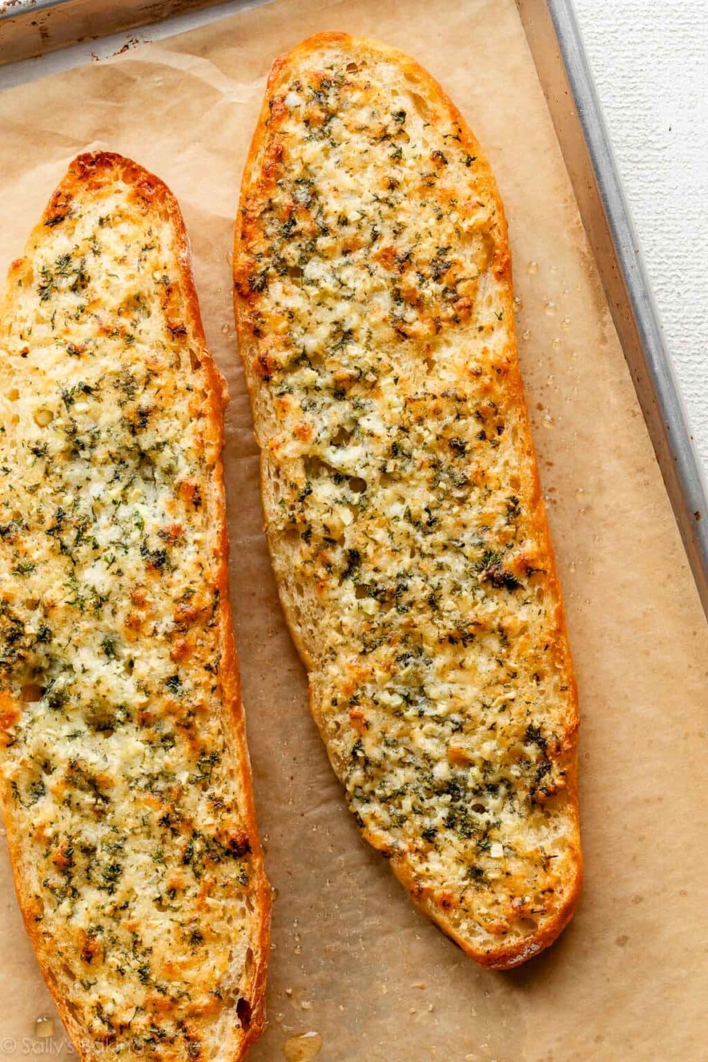 Quick & Easy Homemade Garlic Bread - Sally's Baking