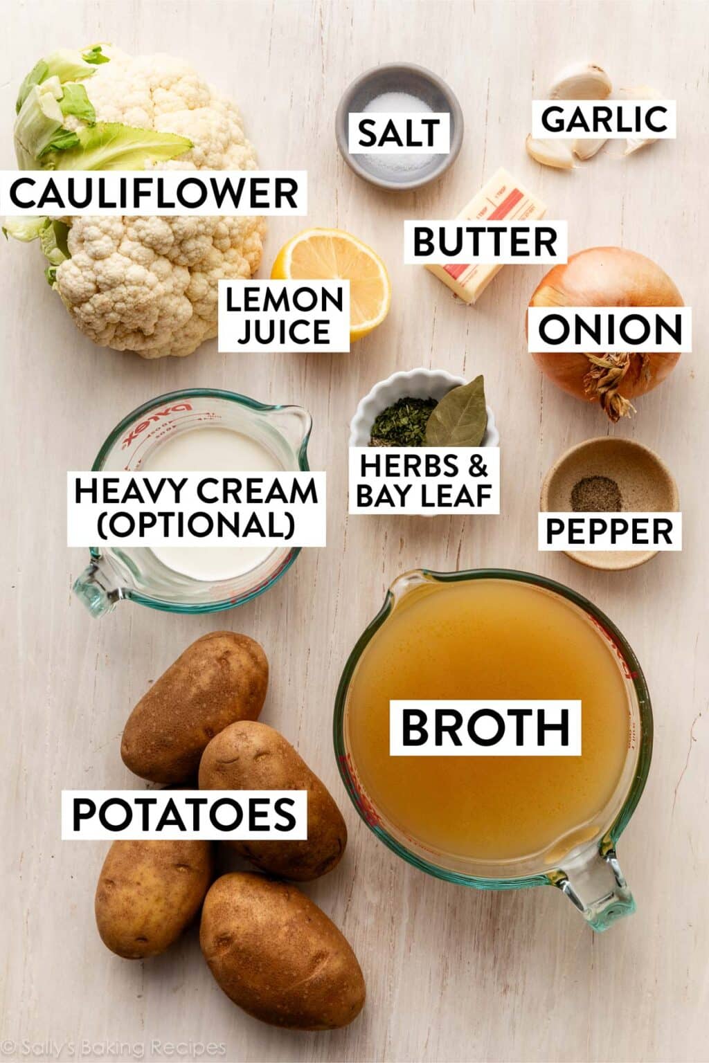 Creamy Cauliflower Potato Soup - Sally's Baking