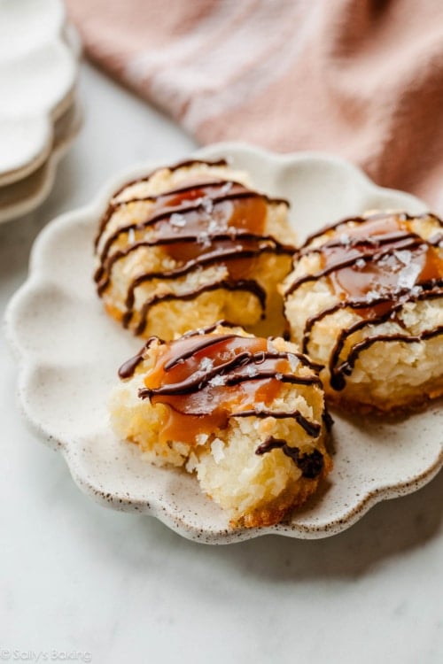Caramel Coconut Macaroon Thumbprints - Sally's Baking