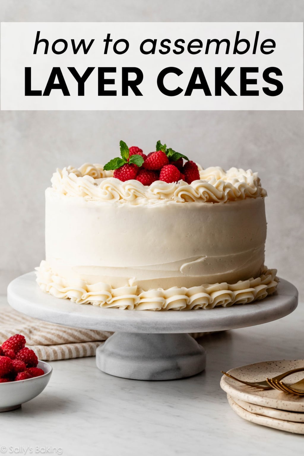 How to Assemble a Layer Cake (Video) - Sally's Baking