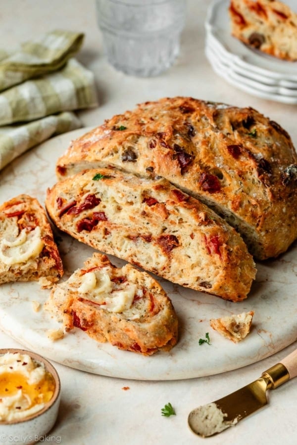 Crusty No-Knead Pizza Bread - Sally's Baking