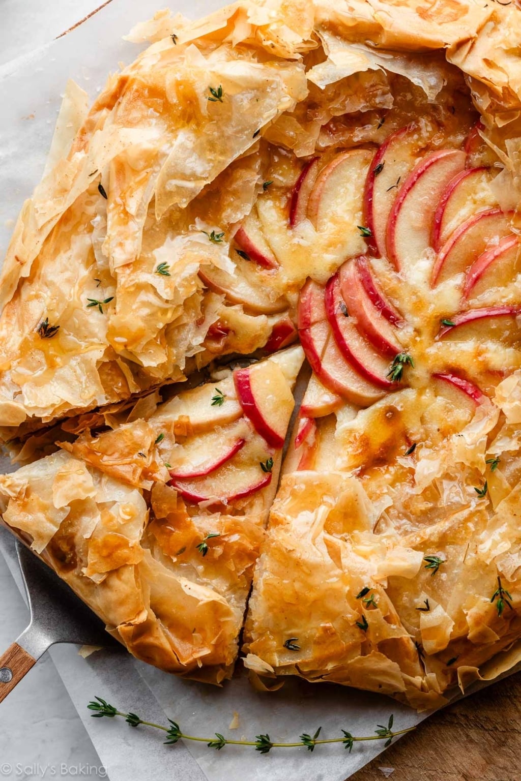 Apple Brie Phyllo Galette - Sally's Baking