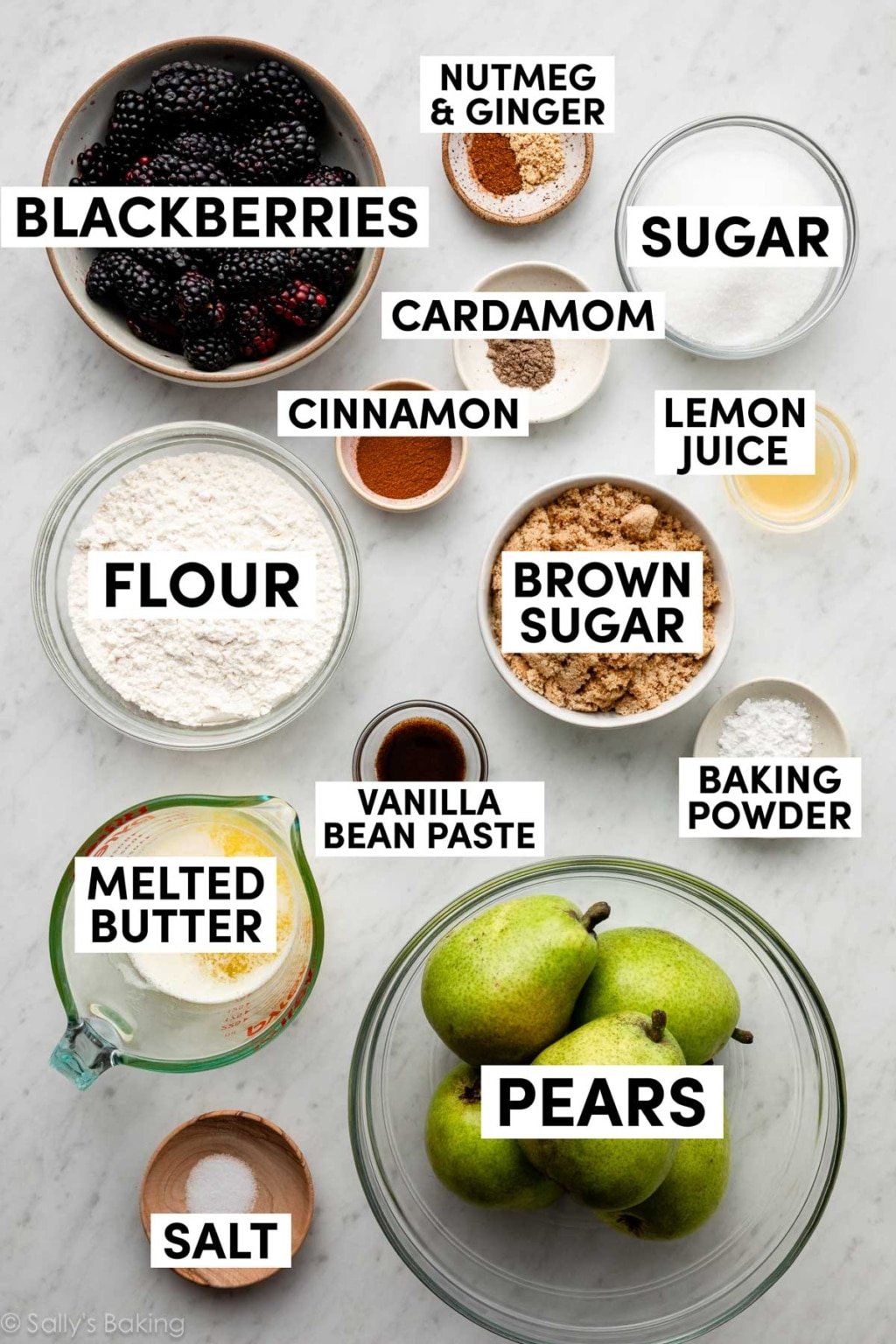 Spiced Pear Berry Crumble - Sally's Baking