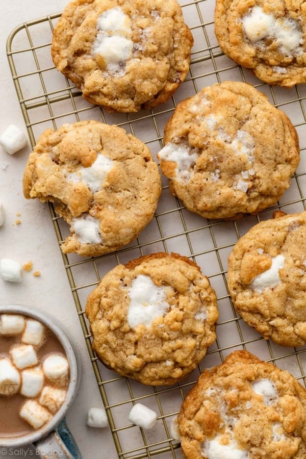 Brown Butter Marshmallow Crispy Cookies - Sally's Baking