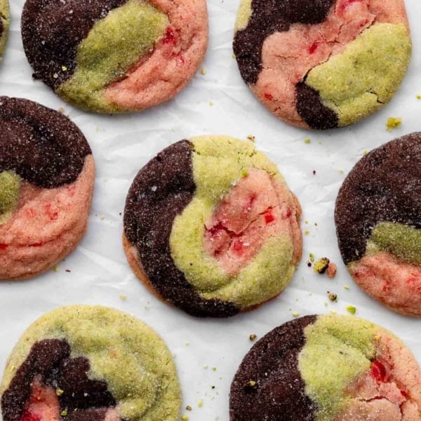 Spumoni Cookies (Cherry, Pistachio, Chocolate) - Sally's Baking