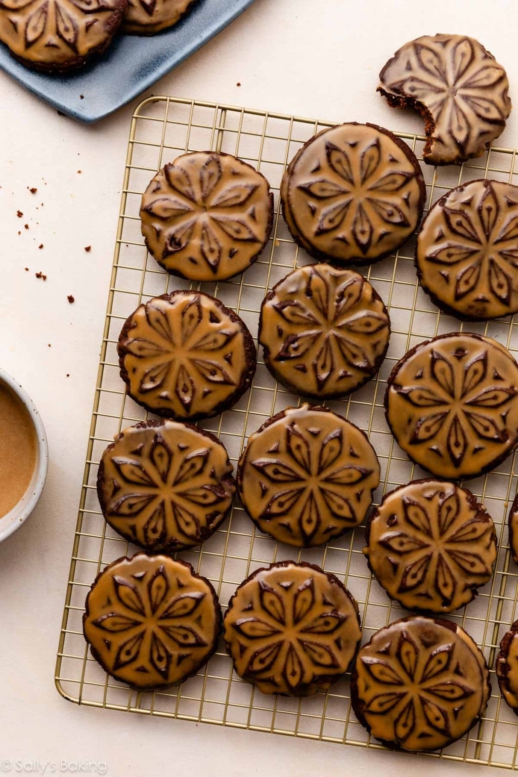 Stamped Chocolate Espresso Cookies - Sally's Baking