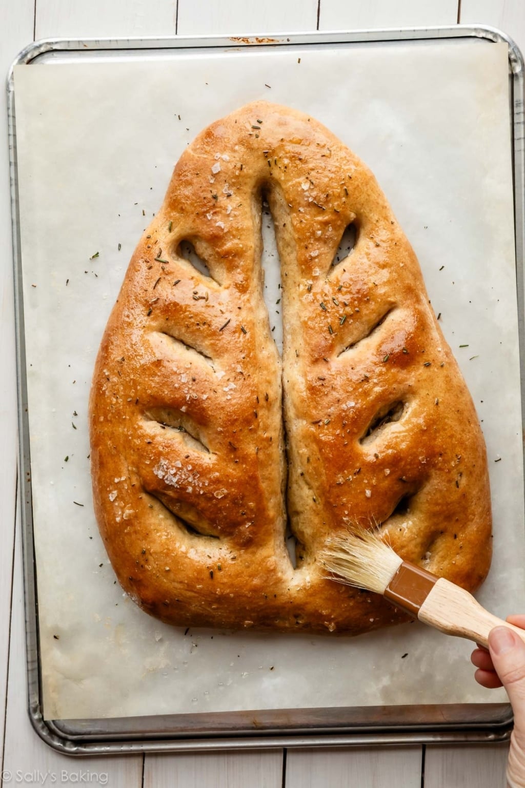Homemade Fougasse (French-Style Flatbread) - Sally's Baking