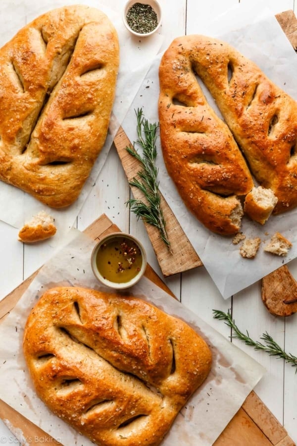 Homemade Fougasse (French-Style Flatbread) - Sally's Baking