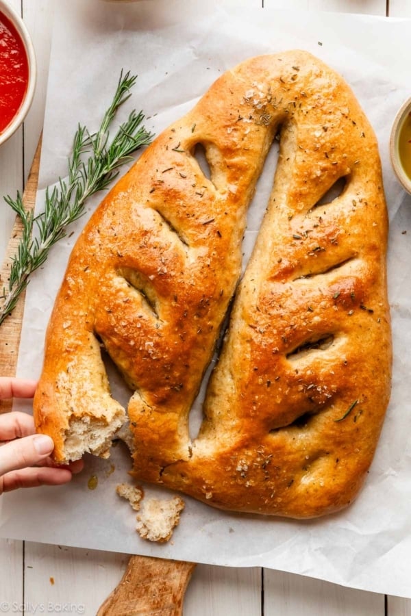Homemade Fougasse (French-Style Flatbread) - Sally's Baking