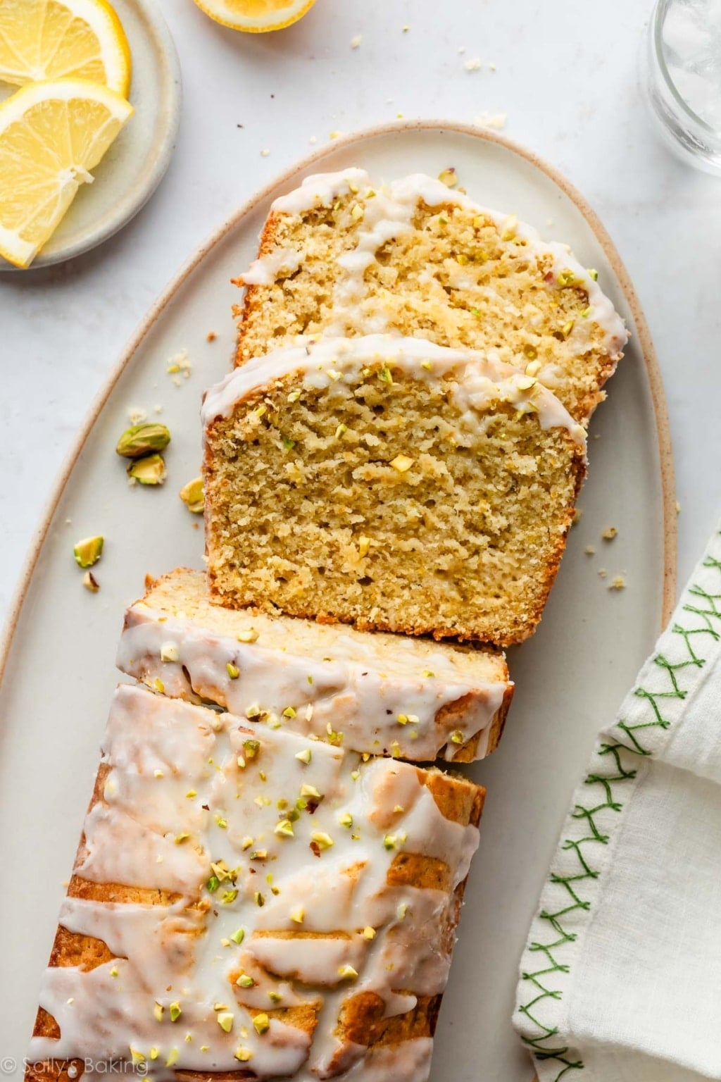 Moist Lemon Pistachio Loaf - Sally's Baking - Street Food Spectacle